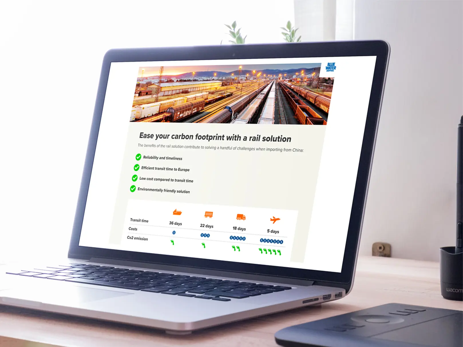 Rail transport | Reliable and low CO2 transports of freight