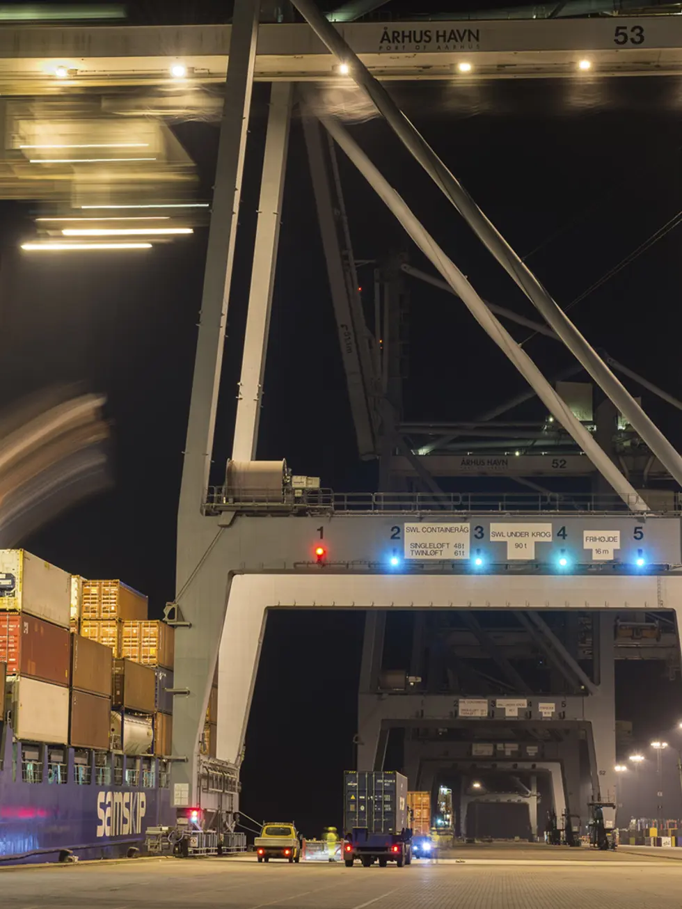 Local operator on Port of Aarhus delivered by Blue Water Logistics