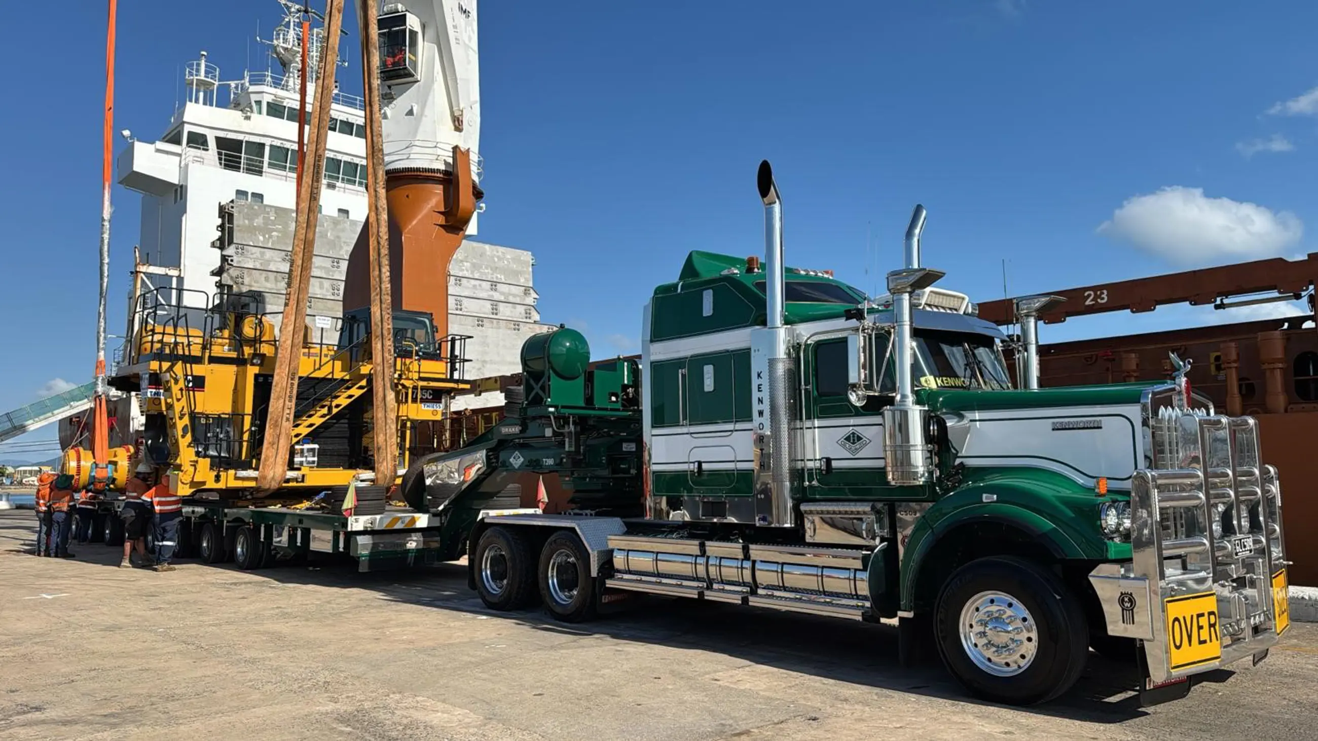 Transport of Thiess rebuilt mining trucks from Indonesia to Australia